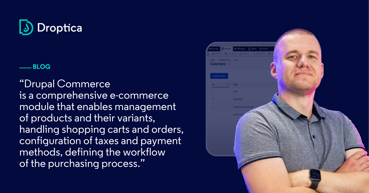 Selling courses online in a store on Drupal - guide | Droptica